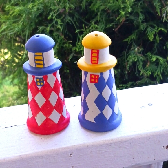 Vintage | Kitchen | Vintage Lighthouse Salt Pepper Shaker Set ...